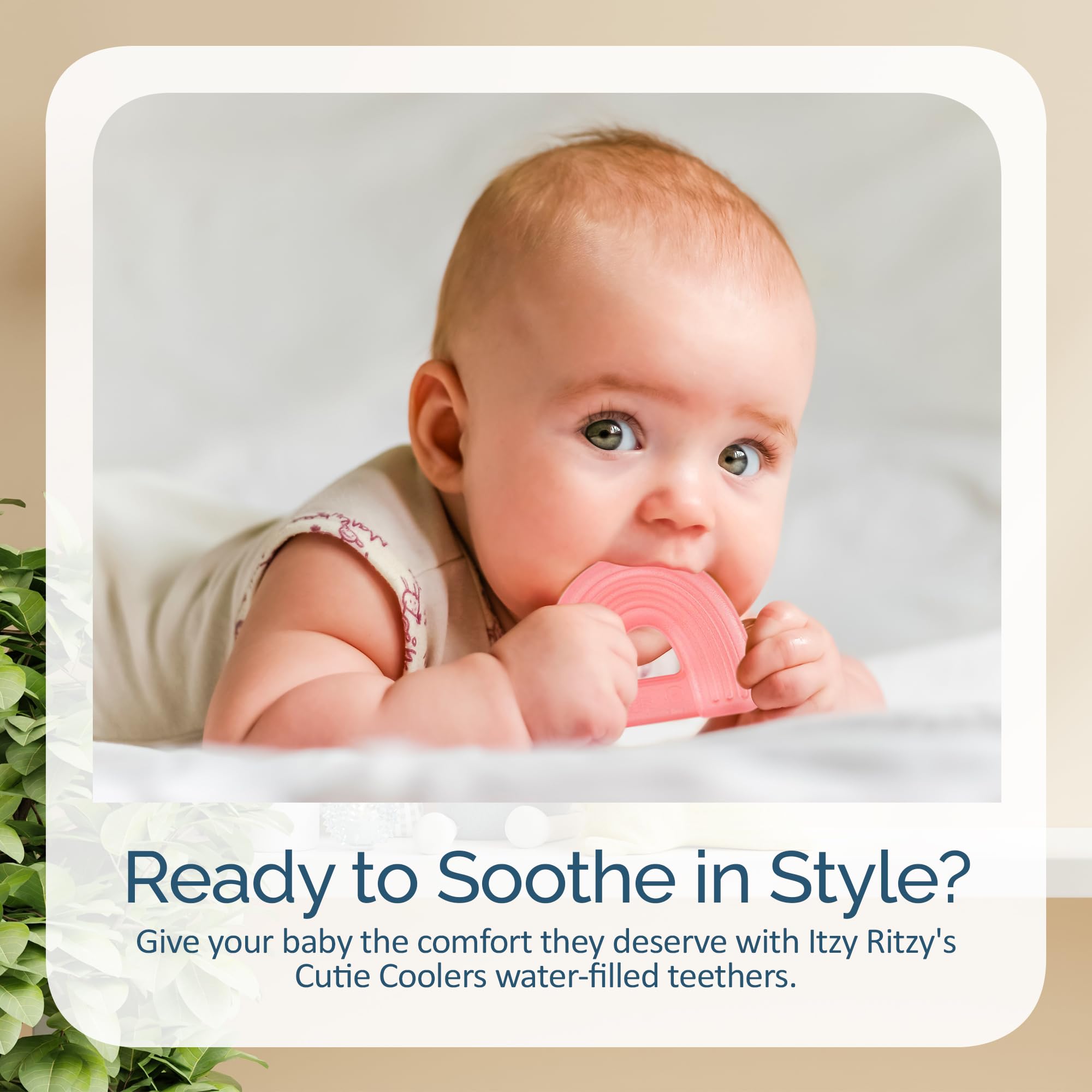 Itzy Ritzy Water-Filled Teethers - Cold Cutie Coolers Textured On Both Sides to Massage Sore Gums & Emerging Teeth - Can Be Chilled in Refrigerator, Set of 3 Coordinating Pink Unicorn Water Teethers