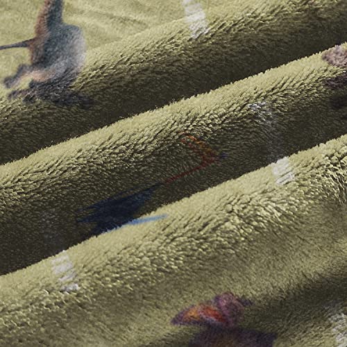 Dinosaur Blanket for Boys,Jurassic World Adults Dino Blanket,Soft Cozy Warm Throw Fleece Blanket for Couch Sofa Bed (Dinosaurs, 60" L x 50" W)