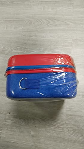 iVoler Carrying Storage Case for Nintendo Switch/Switch OLED Model,Portable Travel All Protective Hard Messenger Bag Soft Lining 18 Games for Switch Console Pro Controller & Accessories Red+Blue