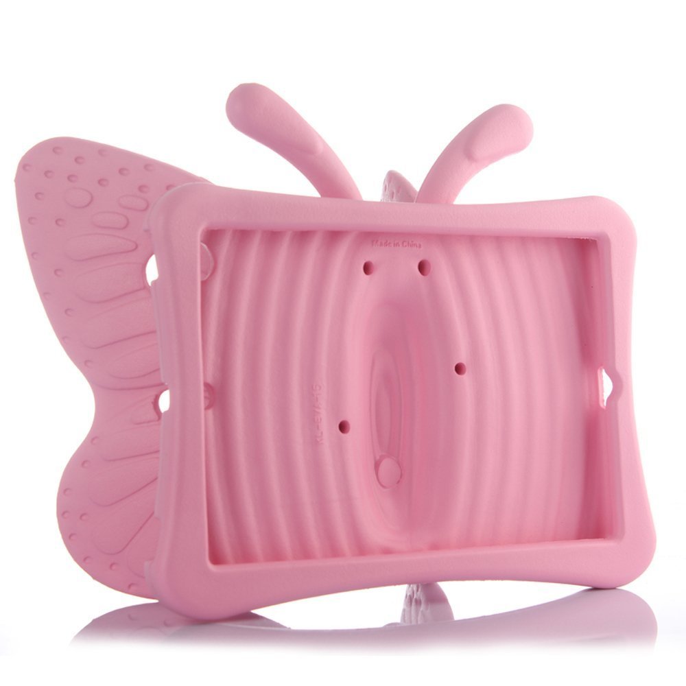Ipad Mini Case,ER CHEN(TM) Kids Light Weight Cute Butterfly Design Shock Proof EVA Foam Series Case for Ipad Mini/Mini 2 / Mini 3 / Mini 4(Pink)
