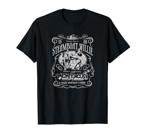 Disney 100 Mickey & Friends 1928 Steamboat Willie Nouveau T-Shirt