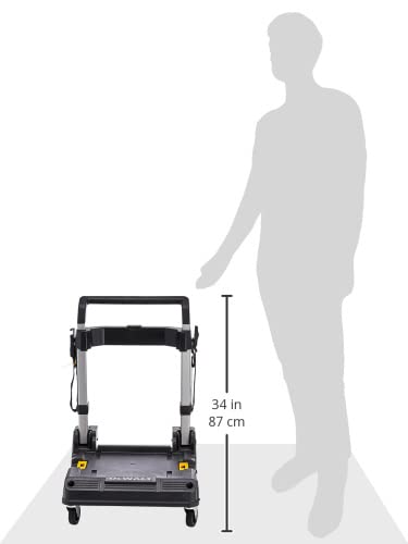 DEWALT TSTAK Trolley Cart with Handle, Swivel 360°, Capacity of Up to 200 lbs (DWST17888)