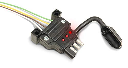 Hopkins Towing Solutions 48192 Endurance Quick Fix Trailer Side 4-Flat Connector, Black