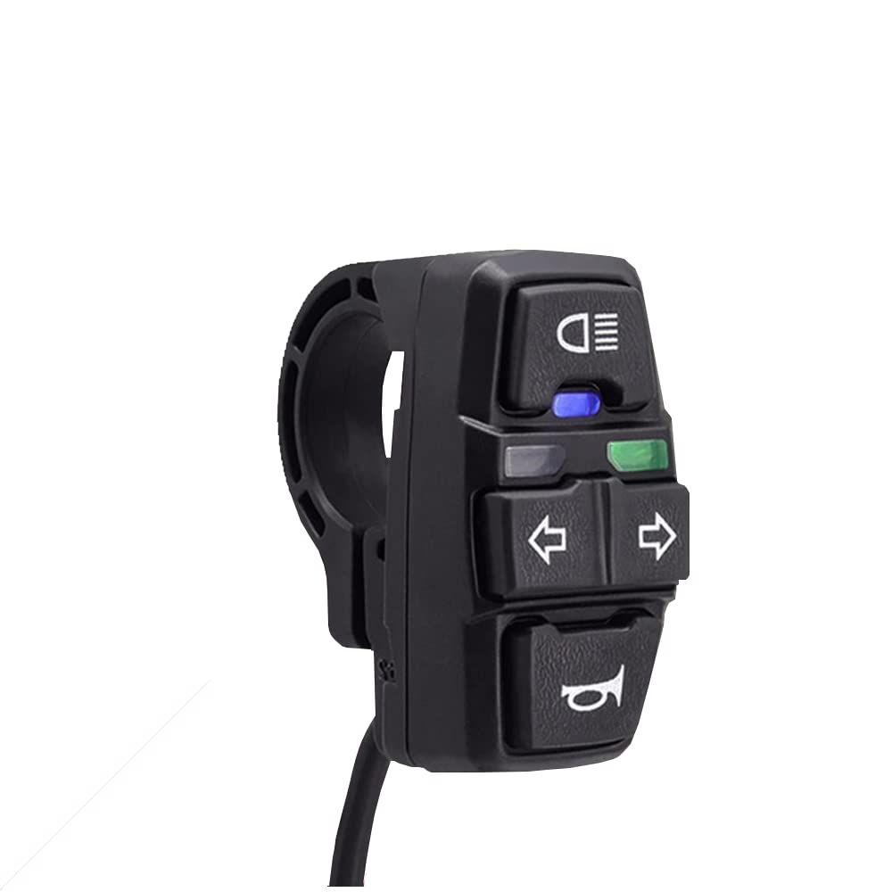 BEISGUANGS Ebike Accessories DK336 12V-72V 22mm Horn and Turning Light Switch Bike DIY Conversion