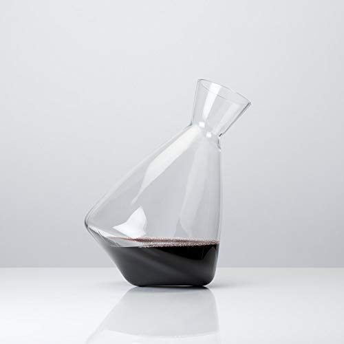 Viski Rolling Wine Decanter Set of 1 - Modern Crystal Wine Decanter for Red or White Wine, Stunning Gift - 75 oz