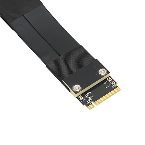 CHICIRIS M.2 NVMe SSD Extension Cable, Convenient Practical SSD Extension Cable Easy Installation Small Compact for Office (10cm)