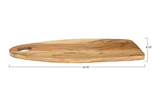Bloomingville Acacia Wood Cheese Handle Cutting Board, Brown
