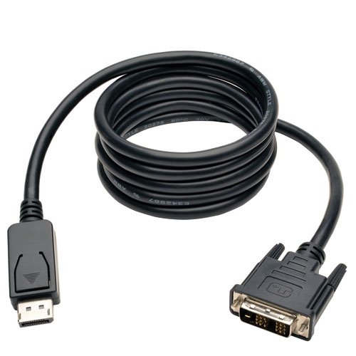 Tripp Lite DisplayPort to DVI Latcing Cable Adapter, DP to DVI-D Single Link, Male-to-Male, 1080p HD Resolution, 6 Feet / 1.8 Meters, 3-Year Warranty (P581-006)