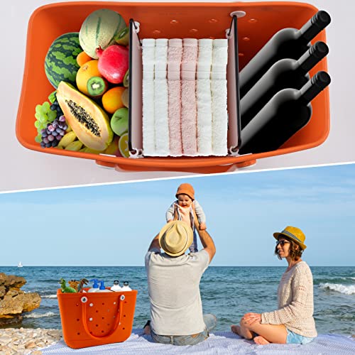 Ioyaauy Bogg Bag Divider Tray, Compatible with Large X Bagg Bag 19x15x9.5inch, Divider Tray for Bogg Bag Accessories Help with Organizing Bogg Bag and Divide Space(Black-2PCS)