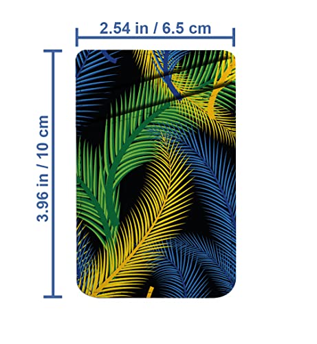 Diascia Pack of 2 - Cellphone Stick on Leather Cardholder ( Brazilian Feathers Ethnic Color Pattern Pattern ) ID Credit Card Pouch Wallet Pocket Sleeve