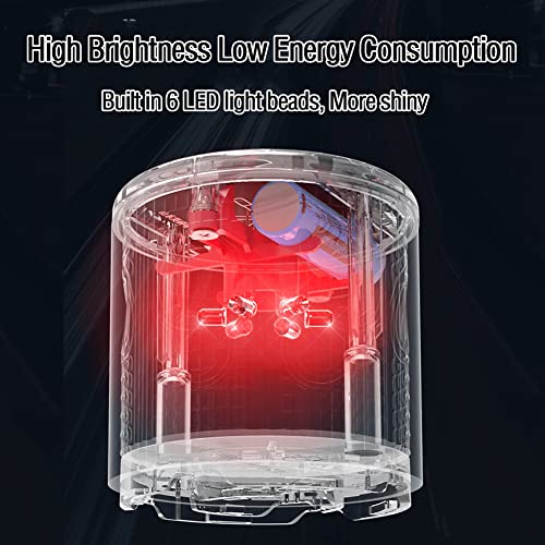 LEDHOLYT Solar Strobe Warning Light, Strong Magnetic Base Solar Emergency Strobe Warning Light, Automatic Turn on Safety Road Construction Traffic Strobe Light (Blue)