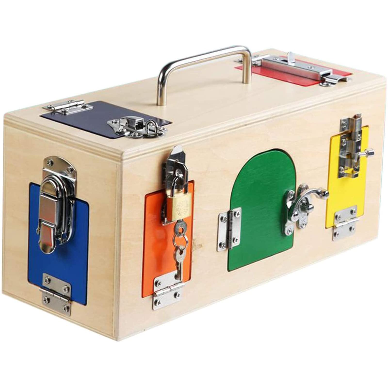 LEADER JOY Montessori Lock Box Toy Learning Education Busy Board Practical