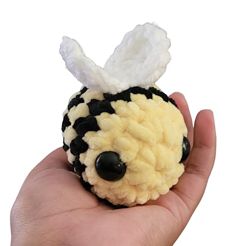 Handmade Crochet Mini Bee Stuffed Animals, Small Plushies, Toy for Kids