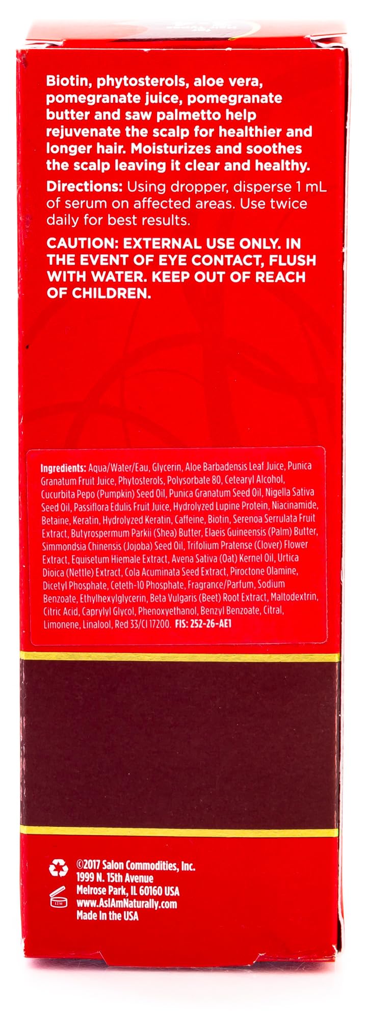 As I Am Long and Luxe Scalp Serum - 2 Ounce - Strengthening Nano Treatment - Enriched with Biotin, Aloe Vera, and Saw Palmetto