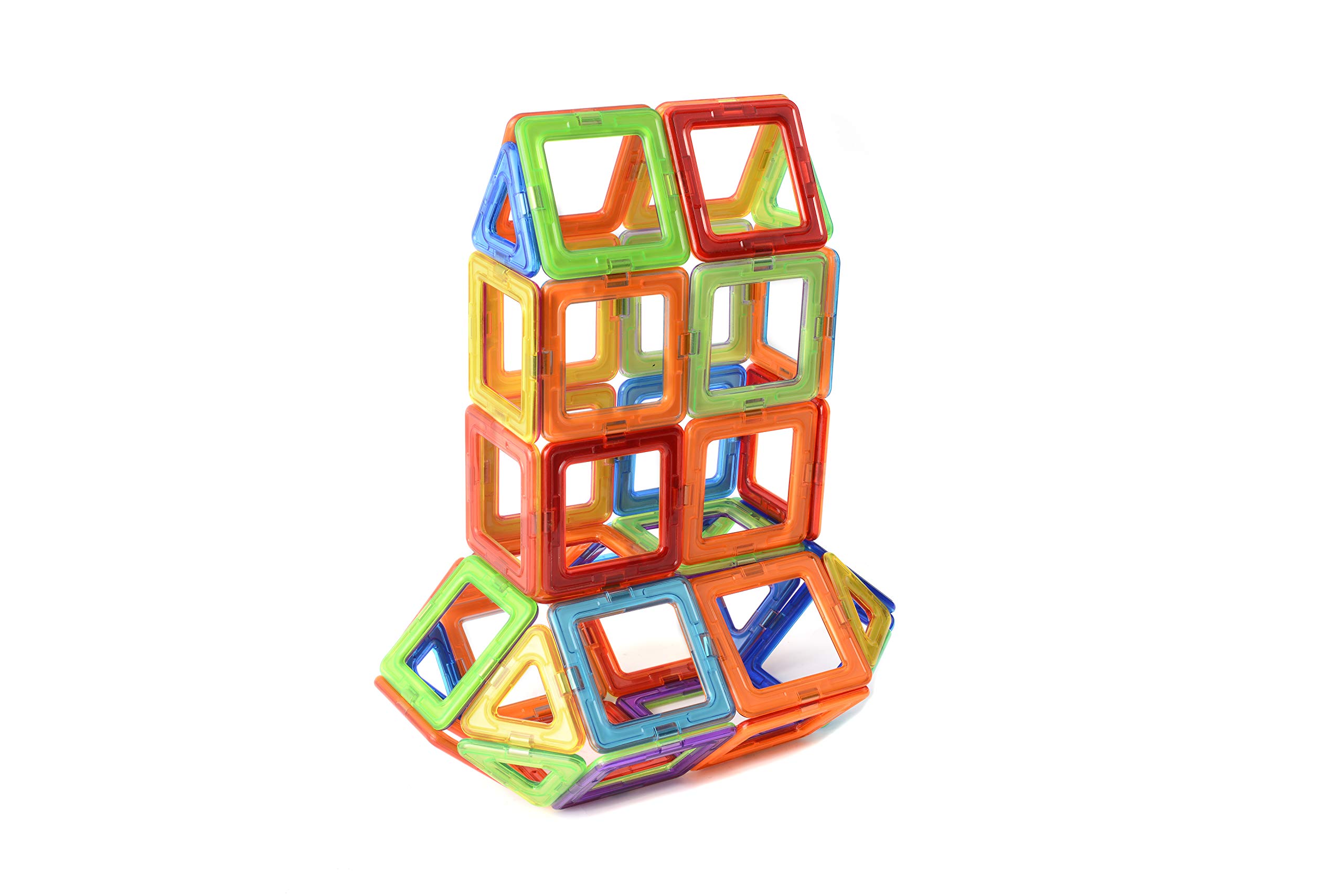 JDBF Magnetic Building Tiles Set for Kids | 30 Pieces Colorful, Durable, & Safe Construction Blocks | STEM Educational Toys for Creative Learning | Perfect for 3+ Years