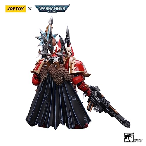 JoyToy Warhammer 40K: Chaos Space Marines Crimson Slaughter Sorcerer Lord in Terminator Armour 1:18 Scale Figure