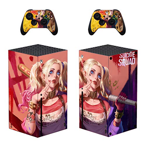 Beautiful Girl Stickers Decals Skin for X-box-One-Series X, Cover Protector Wrap Durable Full Set Protection Faceplate Console by KAJAL MANI
