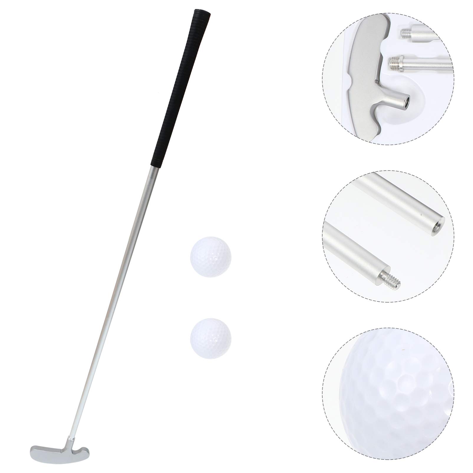 BESPORTBLE Golf Putter Folding Golf Practice Putter with Anti Slip Rubber Grip Detachable Putter Golf Training Tool for Professionals Beginners