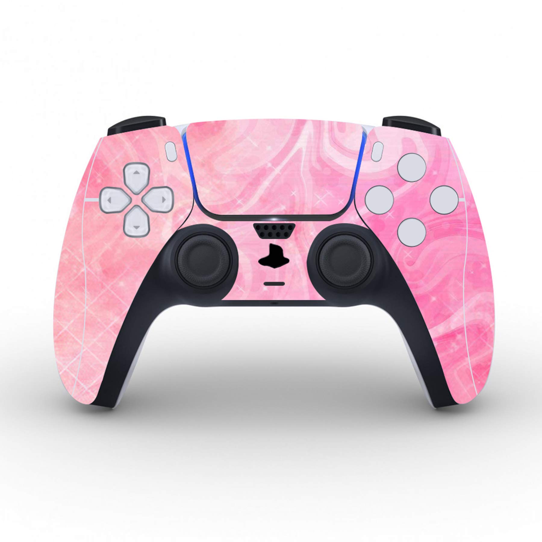 PlayVital Psychedelic Pink Full Set Skin Decal for ps5 Console Digital Edition, Sticker Vinyl Decal Cover for ps5 Controller & Charging Station & Headset & Media Remote