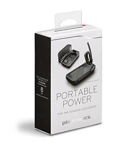 Poly (Plantronics + Polycom) Voyager 5200 Charge Case (Poly) - Headset Case Charger, Black (204500-101)