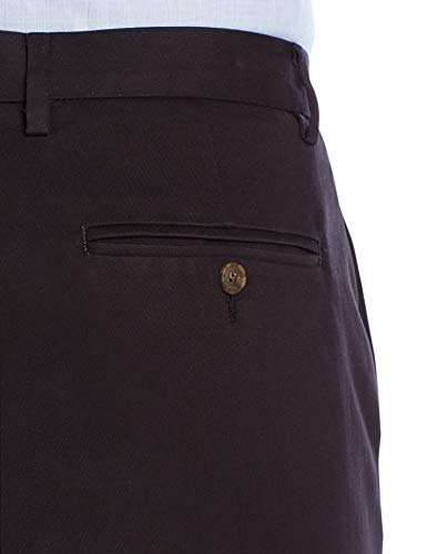 Goodthreads Men's Straight-Fit Wrinkle-Free Comfort Stretch Dress Chino Pant, Black, 34W x 30L