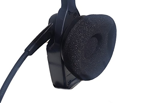 Jabra Spare Foam Headset Ear Cushions, 10 pk, BlueParrott B250-XT, B250-XT+, B250-XTS, Plantronics, Jabra, VXI - CS540, SAVI W440, W740, SupraPlus HW251, HW261, Jabra 2000, 2300, 14101-38