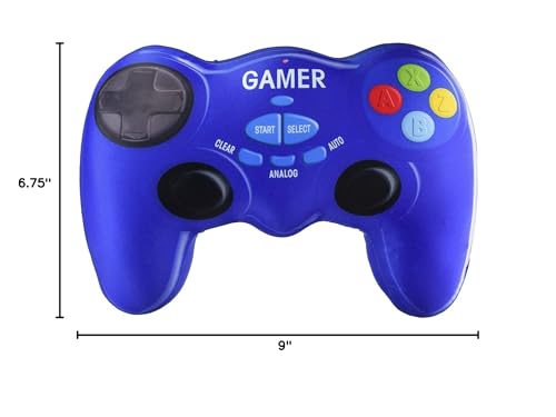 iscream Game On! Bubble Gum Scent Video Game Controller Shaped 9" x 6.75" Mini Pillow