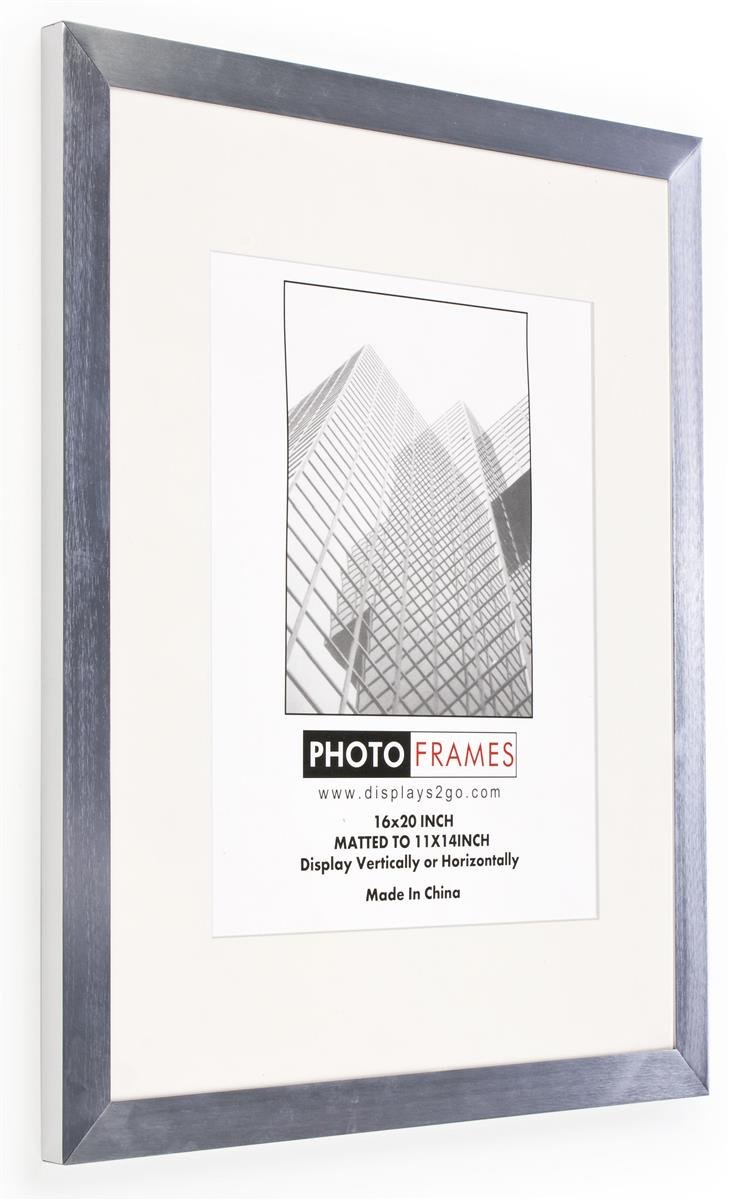Displays2go PFA18SV162 Aluminum Wall Picture Frame