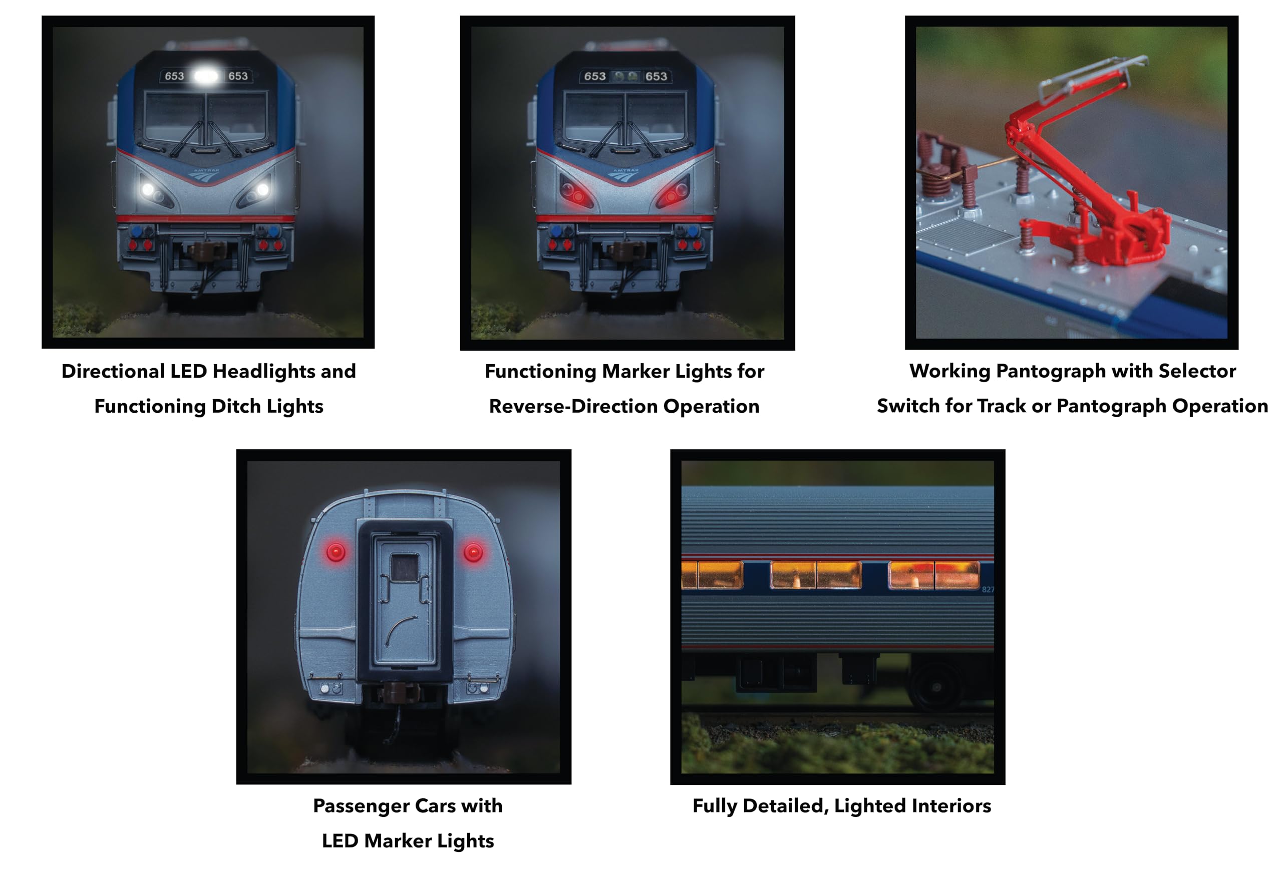 Bachmann Trains - AmtrakĀ® City Sprinter - Ready to Run Electric Train Set - HO Scale