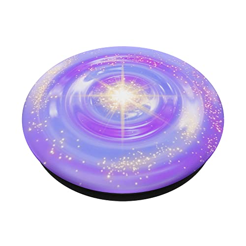 Lavender Phone Grip Moon Stars Galaxy Purple Tidepool Ripple PopSockets Swappable PopGrip