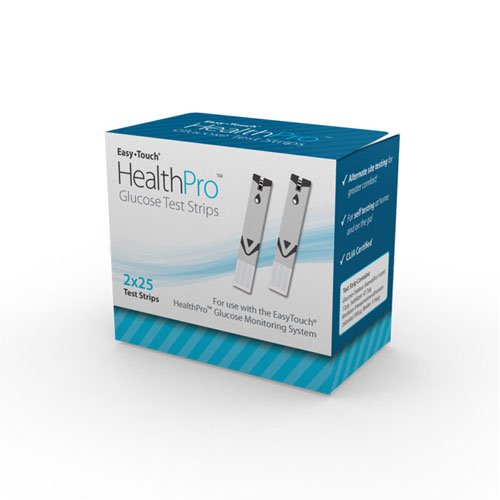 Easy Touch HealthPro Glucose Test Strips - 50 ct