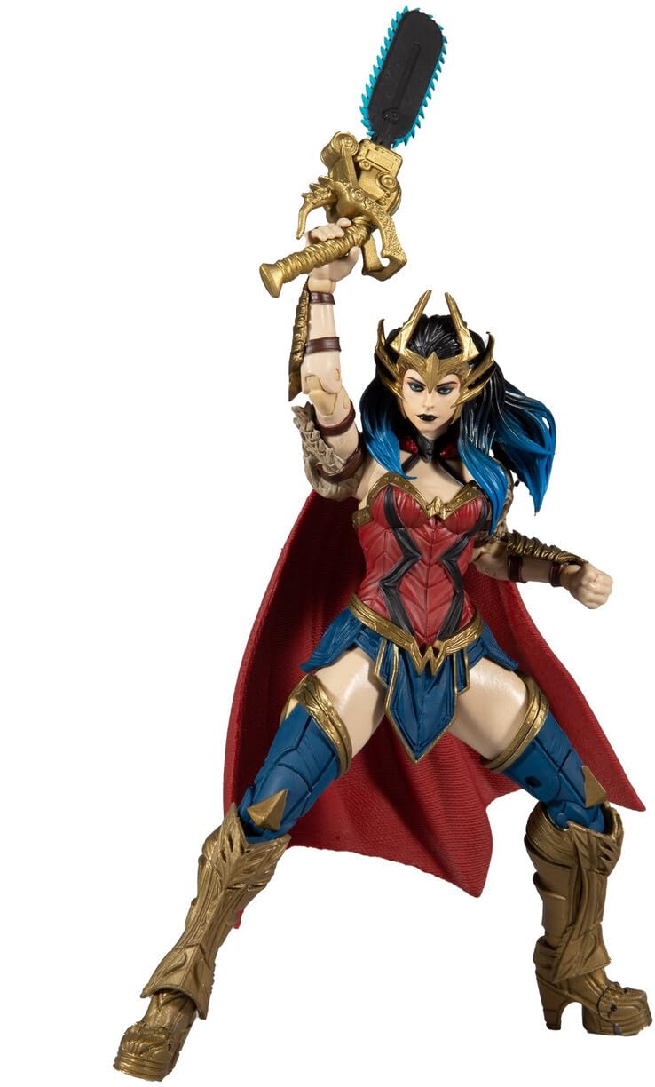 McFarlane Toys - DC Multiverse Dark Nights: Death Metal Wonder Woman 7" Action Figure with Build-A âDarkfatherâ Parts and Accessories