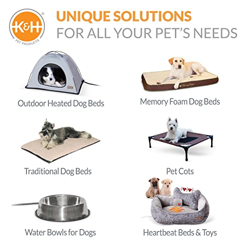 K&H Pet Products CleanFlow Filtered Water Bowl for Dogs Granite Medium 1.4 Gallon Bowl + 1 Gallon Reservoir
