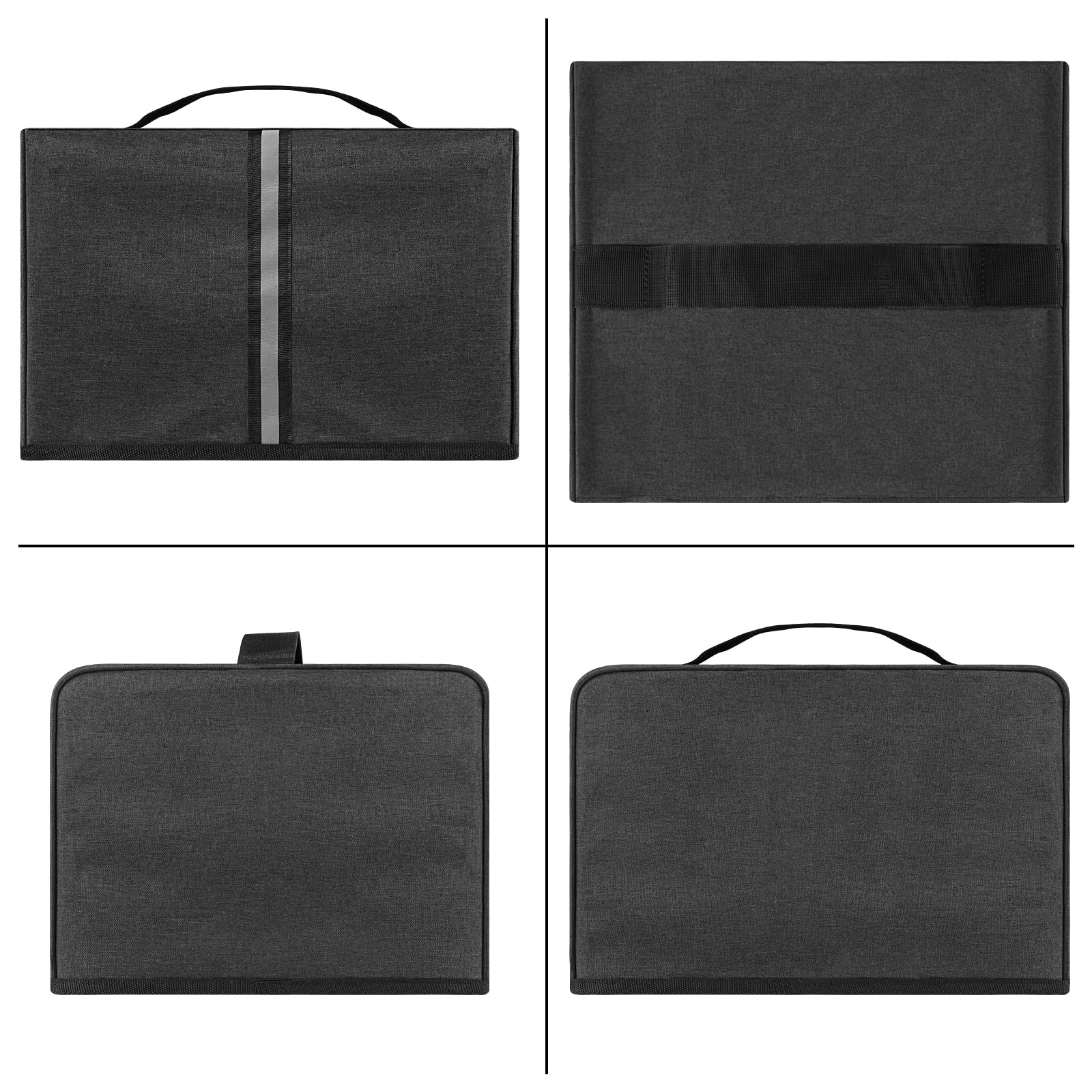 Kingshion Toaster Cover Compatible with Most 4-slice Toasters, Toaster Cover Storage for Most 4-slice Toasters, Washable and Dust Protection (Dark Grey)