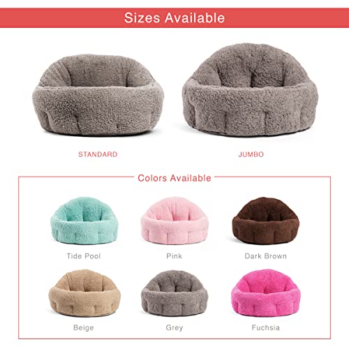 Best Friends by Sheri OrthoComfort Deep Dish Cuddler in Ilan Gray Jumbo Dog Bed