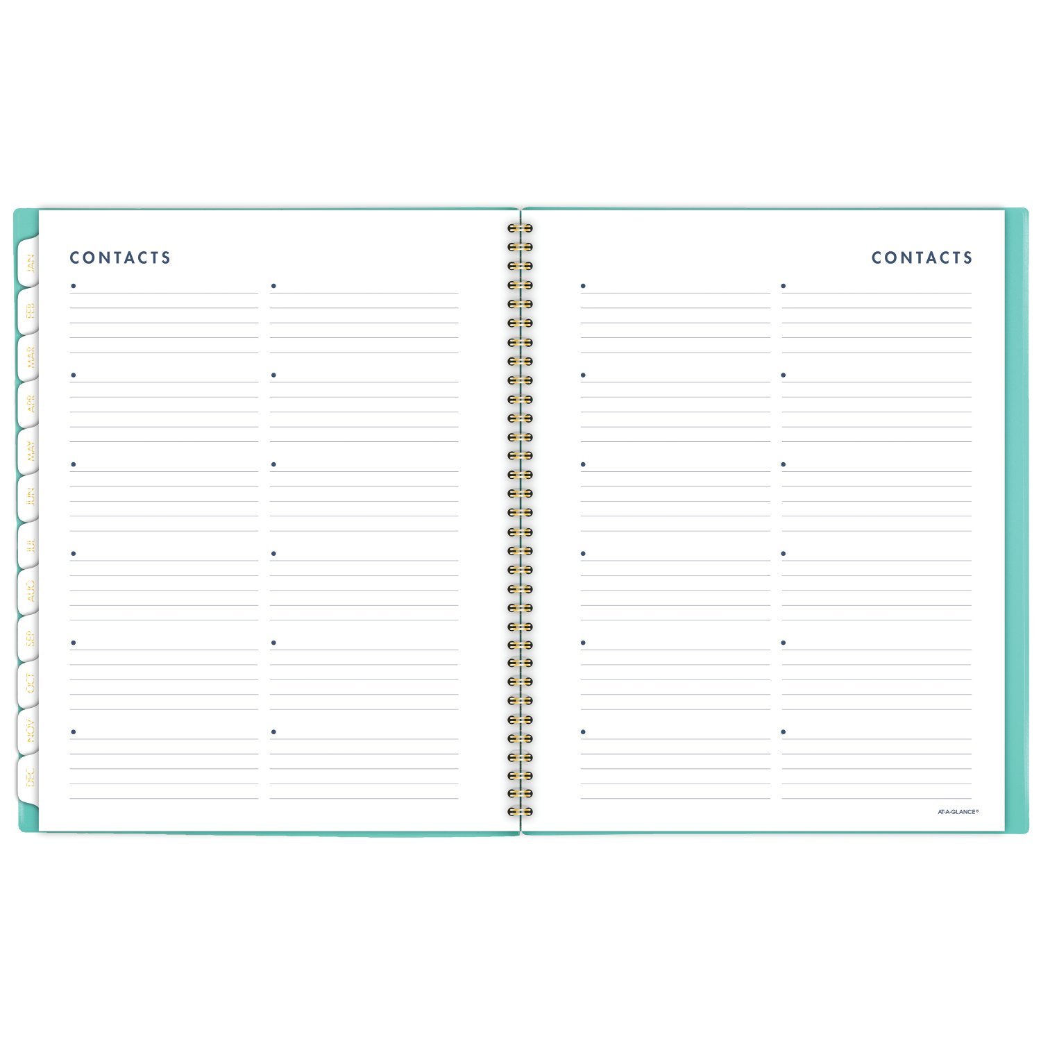 AT-A-GLANCE Weekly / Monthly Planner, January 2018 - December 2018, 8-1/2" x 11", Color Bar, Teal (1078-905-42)