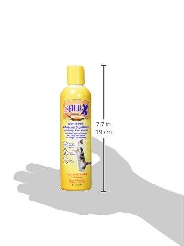 Shed-X Liquid Cat Supplement, 8oz β 100% Natural β Shed Defender, Help Excessive Cat Shedding with Cat Supplements of Essential Fatty Acids, Vitamins, and Minerals