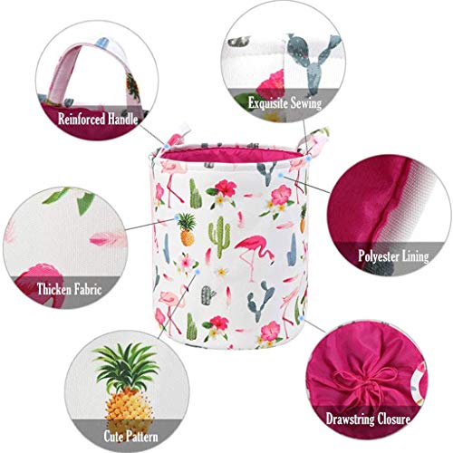 TBGFPO Storage Basket-Large Sized Storage Basket Waterproof Coating Organizer Bin Laundry Hamper for Nursery Clothes Toys