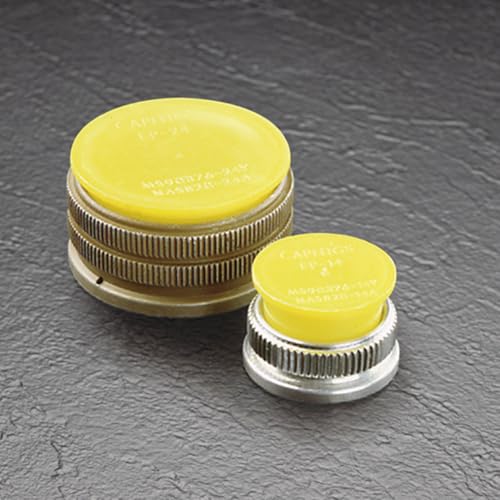 Caplugs EP-32 EP Series – Plastic Plug for Threaded Connectors, 8 Pack, Yellow LD-PE, Nominal Thread Size 2"-18 Flanged, Dust & Impact Protection, Fit Smooth Cylindrical Surfaces, Easy Removal