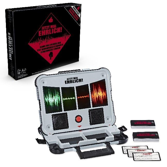 Hasbro E4641100 Honestly, Party Game with Lie Detector, for 2 and More Players, from 16 Years, Multicoloured, Standard Size