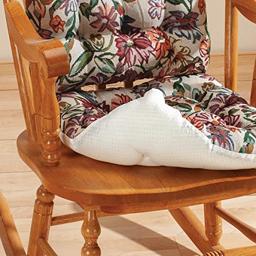 OakRidge Tapestry Rocking Chair Cushion Set, 2 Piece Set, Floral Design