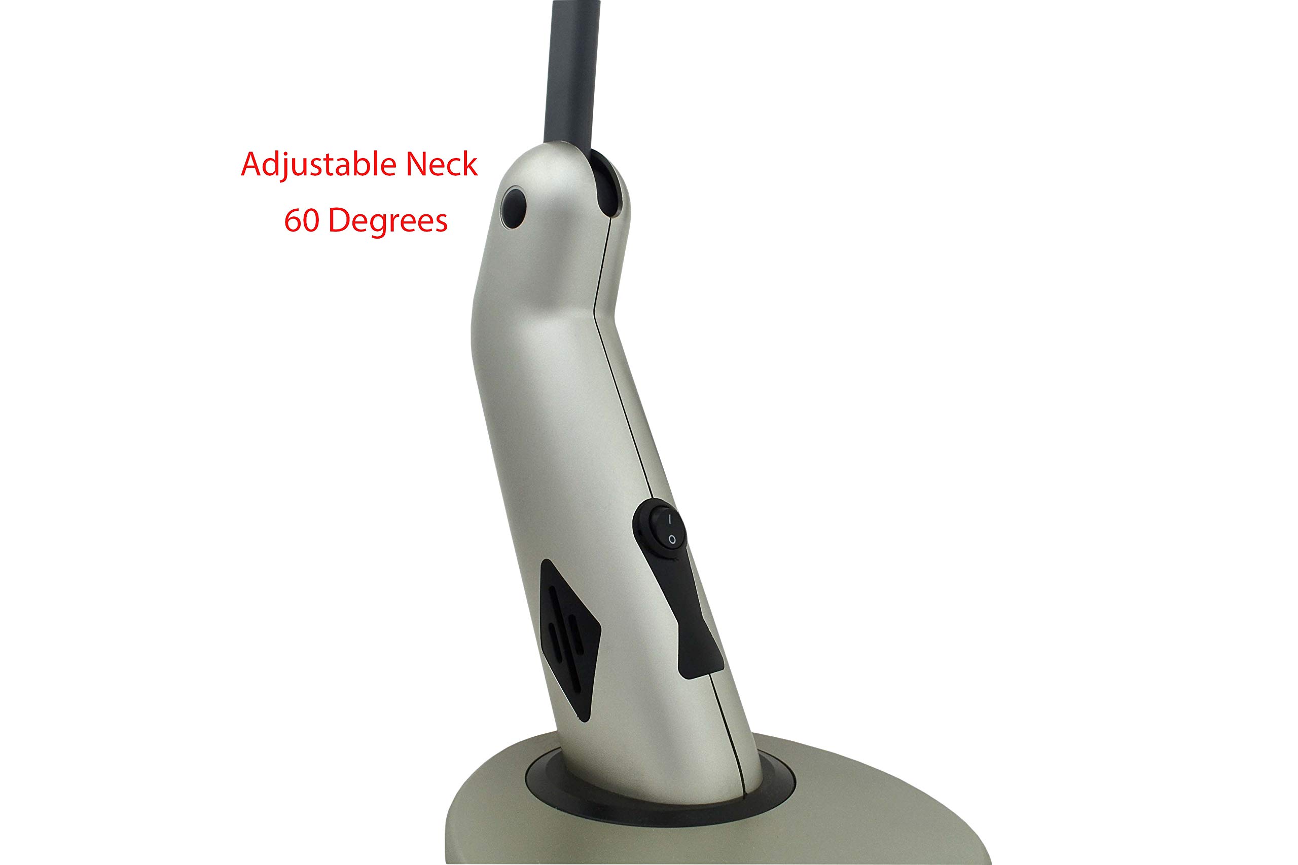 Baltoro Desk Lamp Adjustable Neck 27 watts of Power. Grey SL5731RS