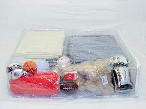 Oreh Homewares Large (20" x 23" x 6") Heavy Duty Vinyl Zippered Storage Bags (Clear) for Sweaters, Blankets, Comforters, Bedding Sets (11.9 Gallon) 5-Pack