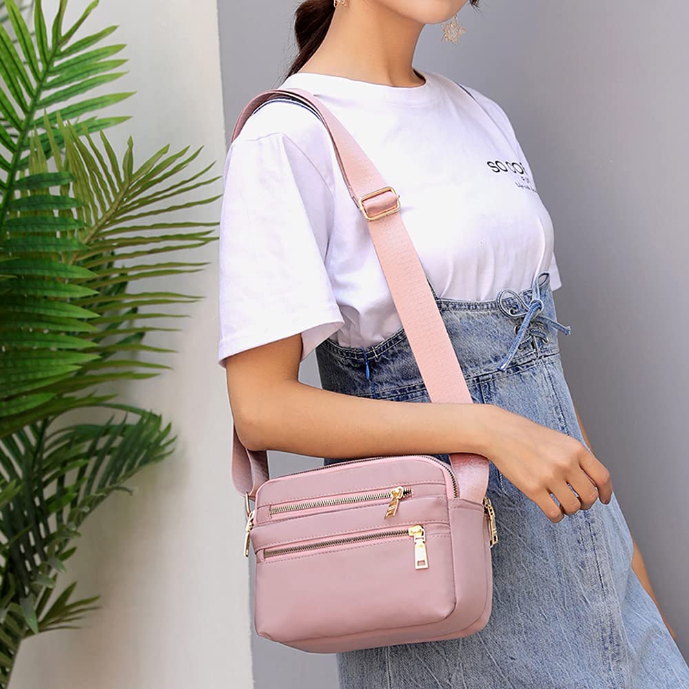 JIANLINST Small Crossbody Purses for Women Multi Pocket Casual Crossbody Bag Cellphone Wallet Purse Shoulder Bag Dark blue