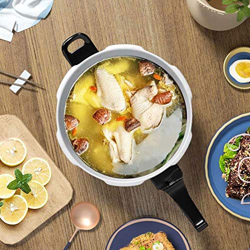 Jeanoko Explosion-Proof Household Pressure Cooker with Aluminum Alloy Steaming Layer Pressure Cooker for Gas Electric Ceramic Stove(20cm) Home Kitchen Dining Cookware Pots Pans Pressure Cookers