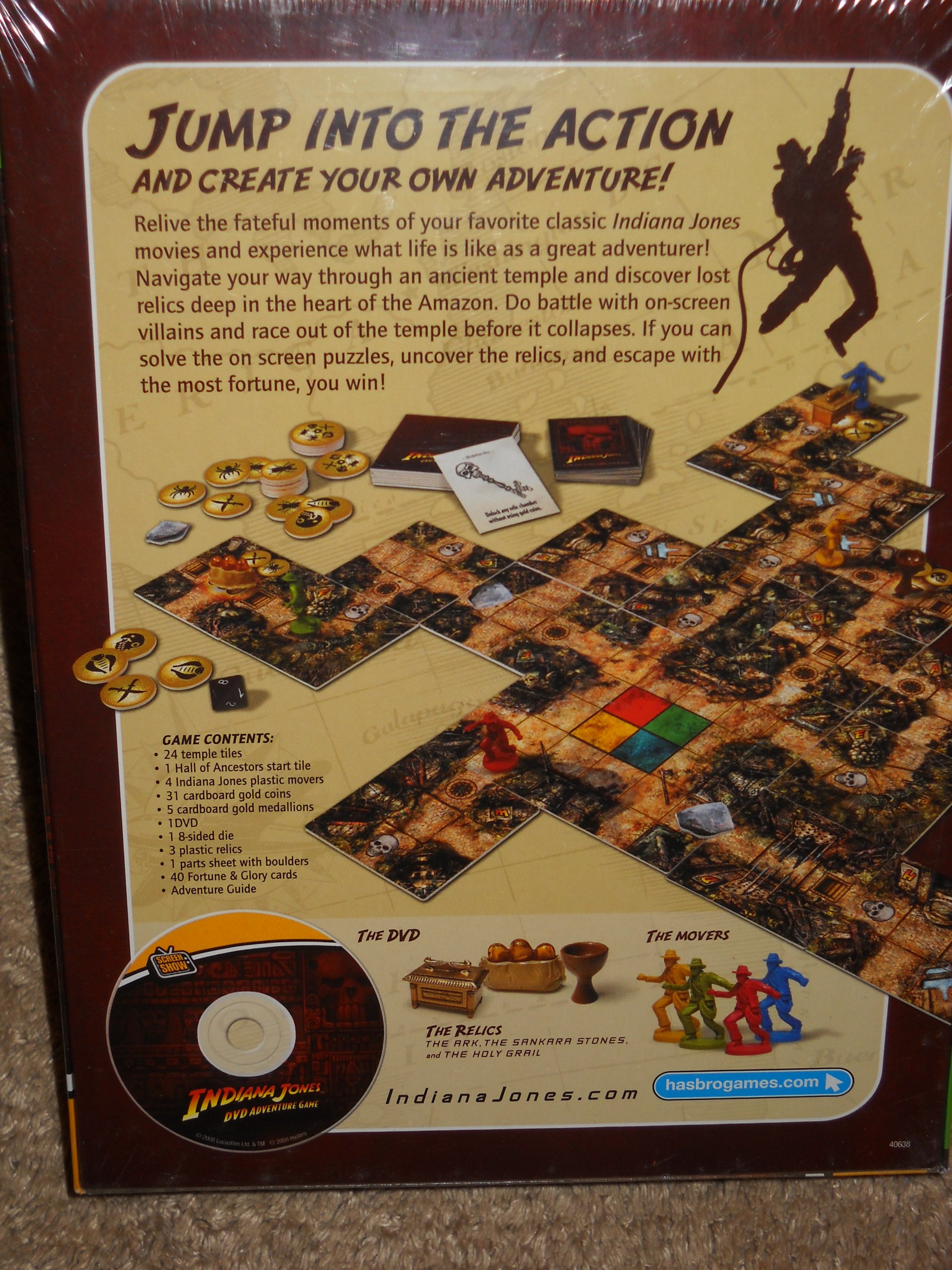 Hasbro Gaming Indiana Jones DVD Game