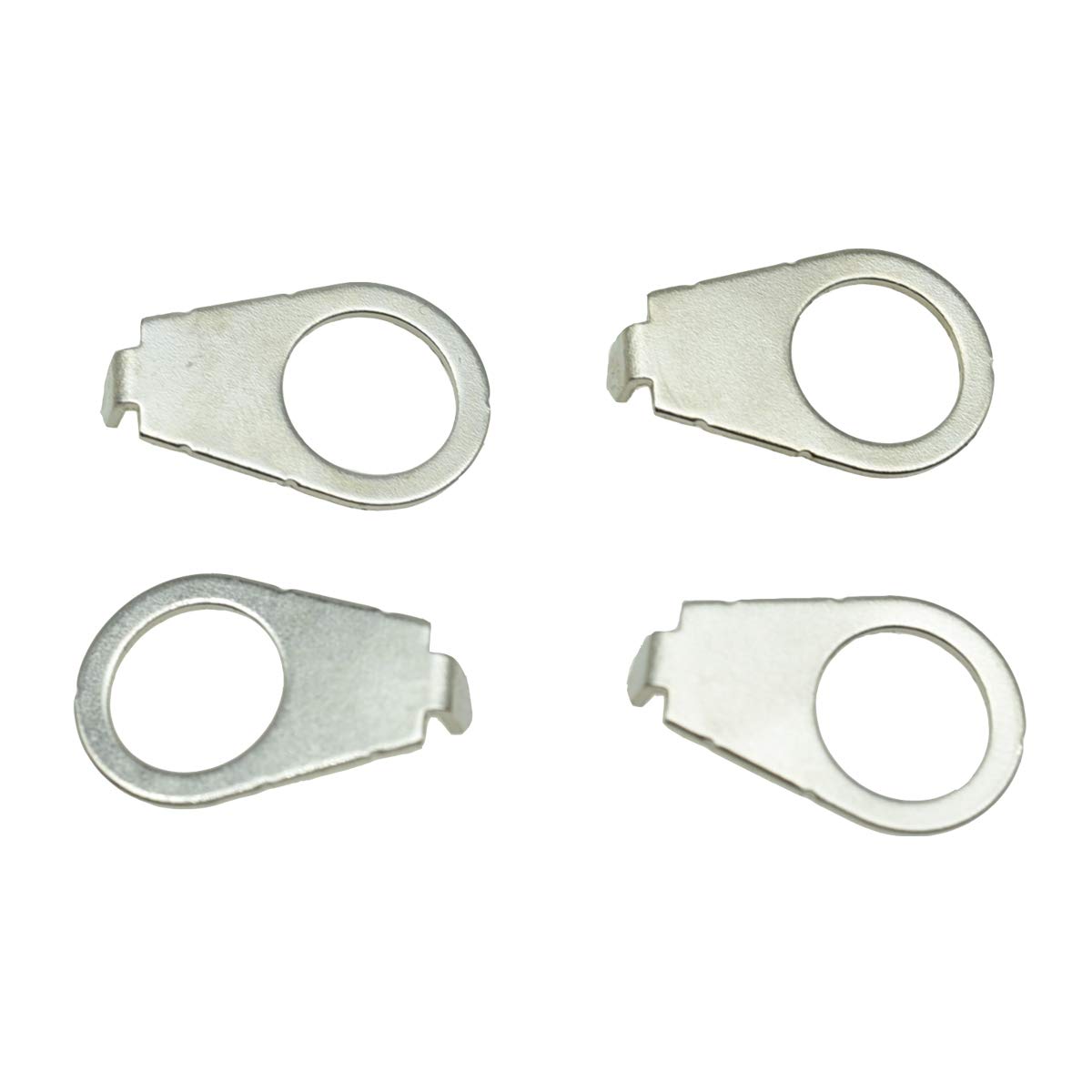 KAISH Set of 4 LP Guitar Knobs Pointer Plate 3/8" Knob Position Indicator for USA LP Les Paul or CTS Pots Nickel