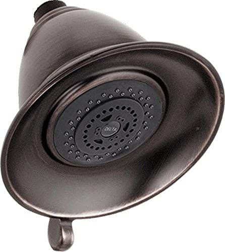 Delta Faucet 3-Spray Shower Head, High Pressure Shower Head Oil Rubbed Bronze, Massage Shower Head, High Flow Shower Head, Venetian Bronze RP34355RB