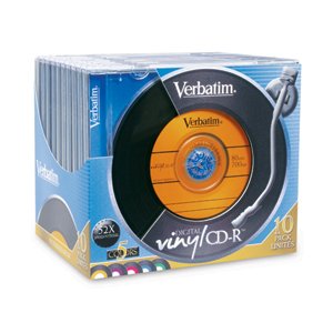 Verbatim Digital Vinyl 52x CD-R Media - 700MB - 10 Pack