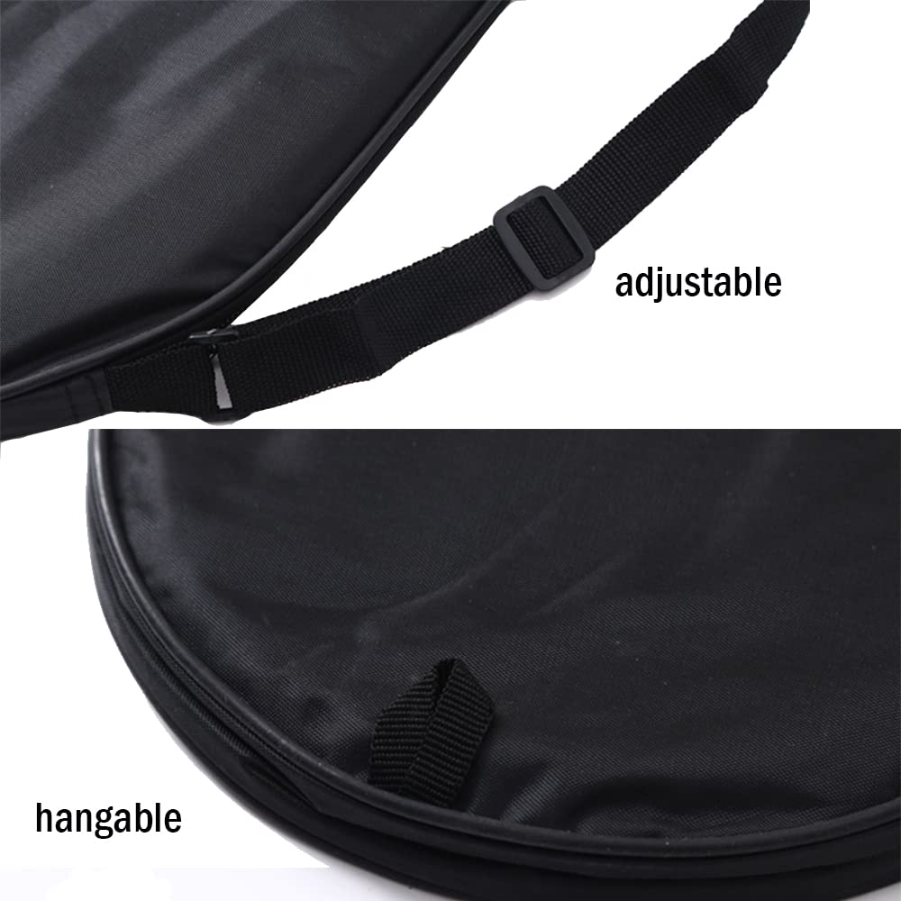 Badminton Racket Bag Lightweight Waterproof Racket Cover Bag Multi-use Racket Shoulder Bag Portable Squash Racket Cover with Zipper Closure&Adjustable Strap for Men Women Outdoor Indoor Sports